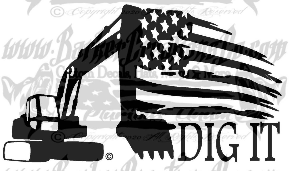 Dig It Excavator Decal Excavation Heavy Equipment Operator - Etsy