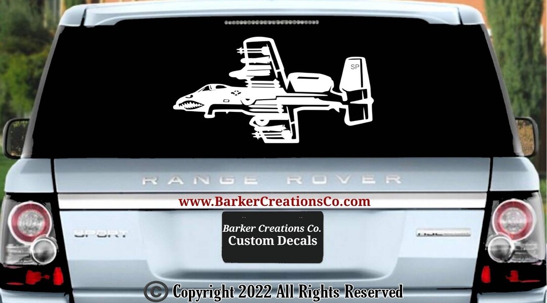 A10 Warthog Thunderbolt II GAU Profile Decal | A10 Brrrt | Die Cut ...