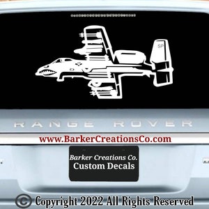 A10 Warthog Thunderbolt II GAU Profile Decal | A10 Brrrt | Die Cut ...