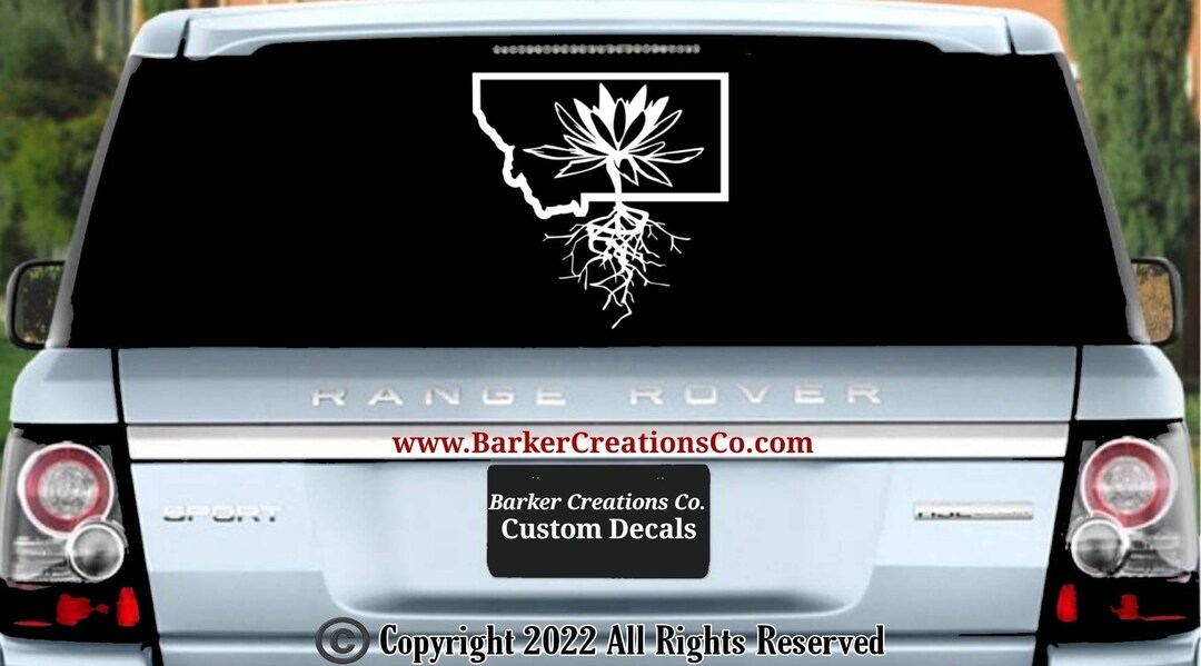 Montana Bitterroot Root Decal - Outdoors - MT Roots - Montana Roots ...