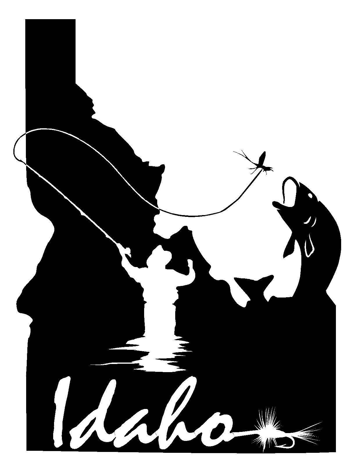 Idaho Decal Fly Fishing Fisherman / Fisherwoman - Fish ID 208 Fly ...