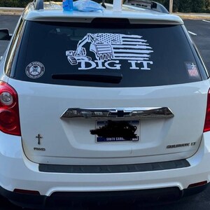 Dig It Excavator Decal - Excavation - Heavy Equipment Operator Die Cut ...