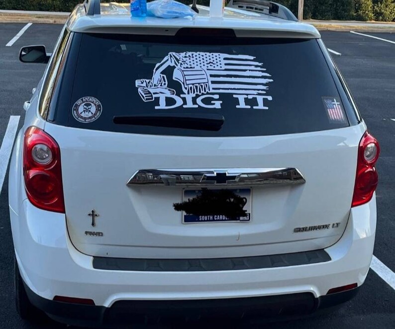 Dig It Excavator Decal - Excavation - Heavy Equipment Operator Die Cut ...