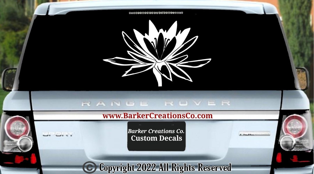 Bitterroot Flower Decal - Bitter Root - Flower Sticker - Die Cut ...