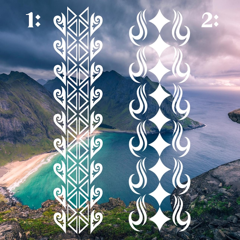 Hawaiian Tribal Waves and Triangles | Triangles Wave | Tribal Design ...