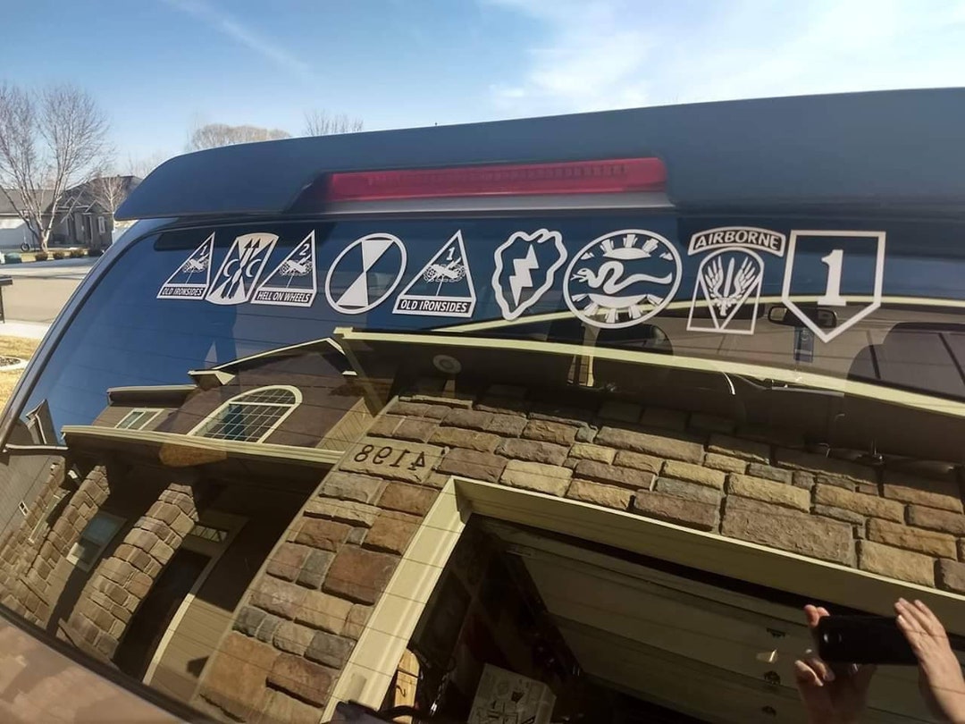 Military Patch Decals - US Army - Army Decals - Army Patch - Service ...