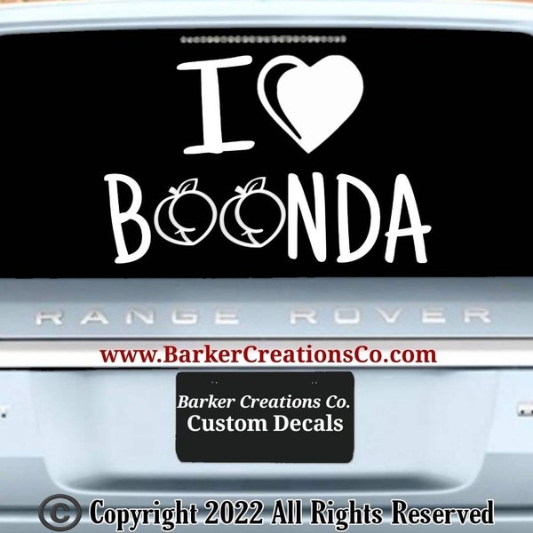 Heart Butt Decal - Etsy