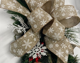 Burlap Snowflake Ribbon - Etsy