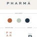 Pharma Logo Set Premade Hand Drawn Logo Pharmacy Design-hand - Etsy