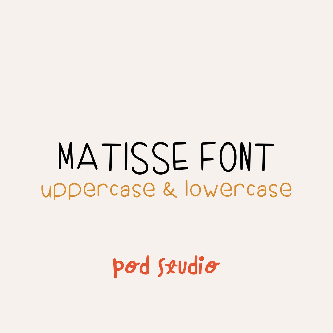 Matisse Font OTF Font Hand Drawn Font Hand Drawn Typeface - Etsy Australia