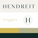 Hendreit Logo Set Premade Hand Drawn Logo Interior - Etsy