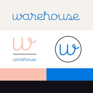 Warehouse Logo Set Premade Hand Drawn Logo Interior Design-hand Drawn ...