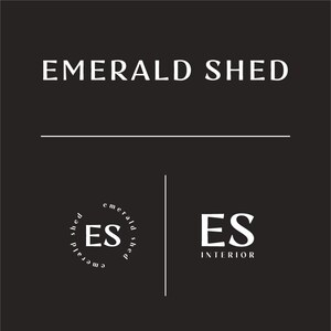 Emerald Logo Set Premade Hand Drawn Logo Interior - Etsy