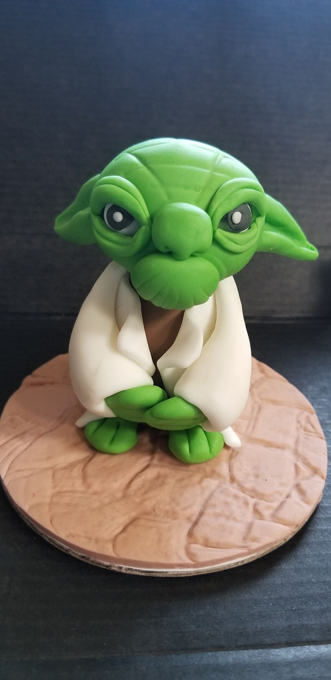 Edible Fondant Yoda Cake Topper - Etsy