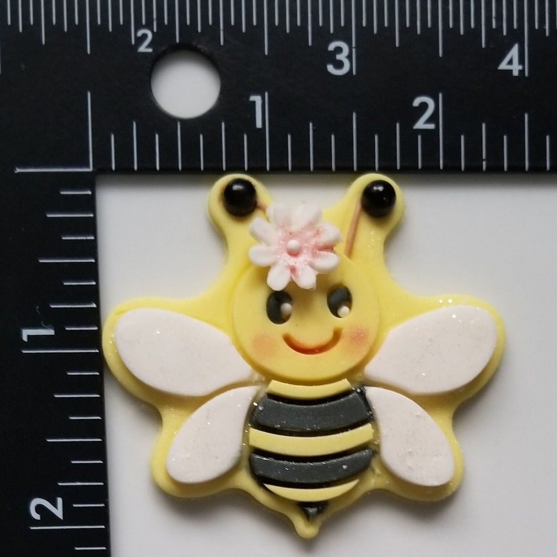 Edible Fondant Bee Cup Cake Toppers (10pack) - Etsy