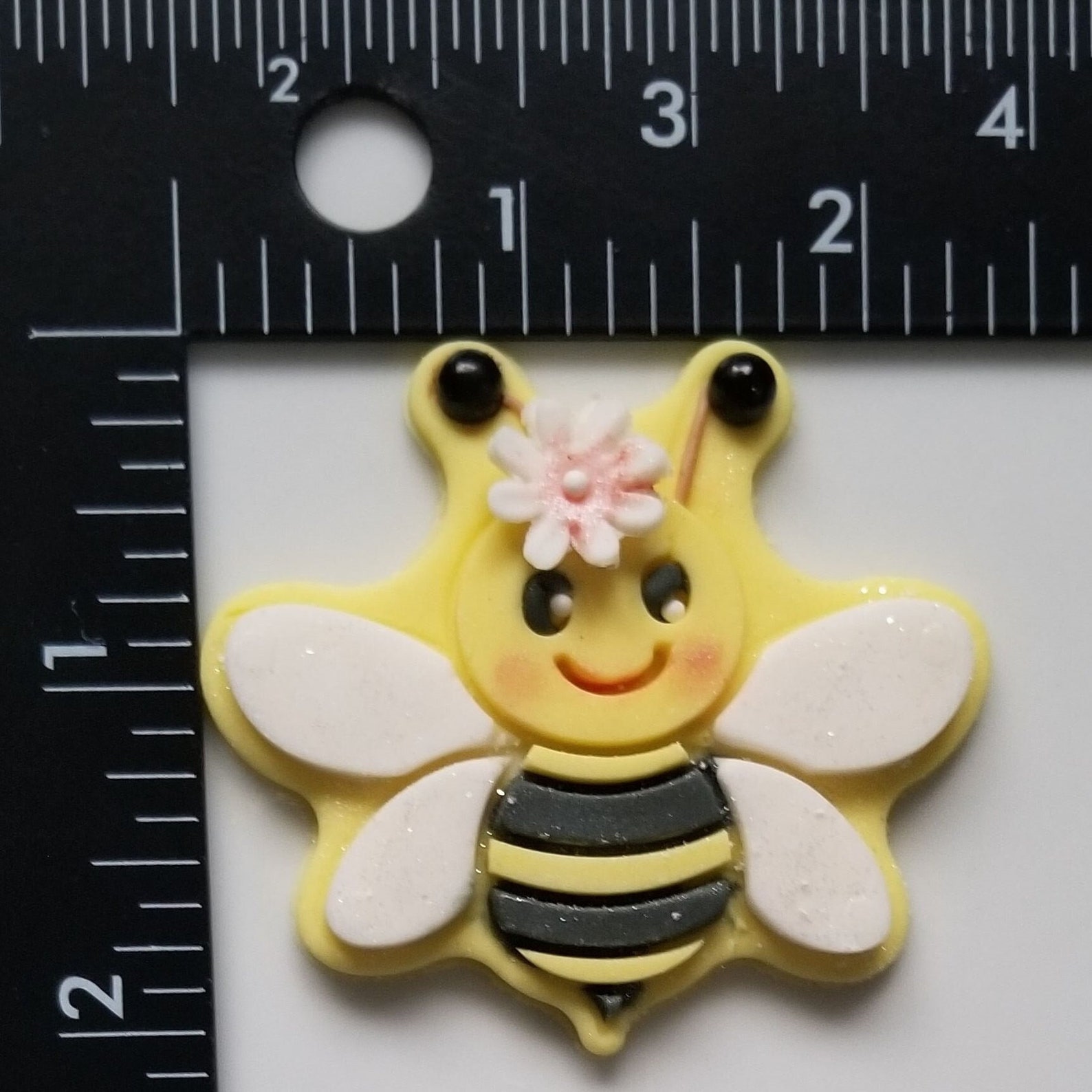 Edible Fondant Bee Cup Cake Toppers (10pack) - Etsy