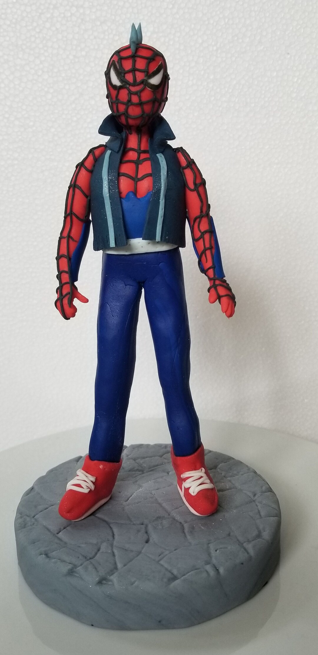 Edible Fondant Spiderman Punk Cake Topper. - Etsy