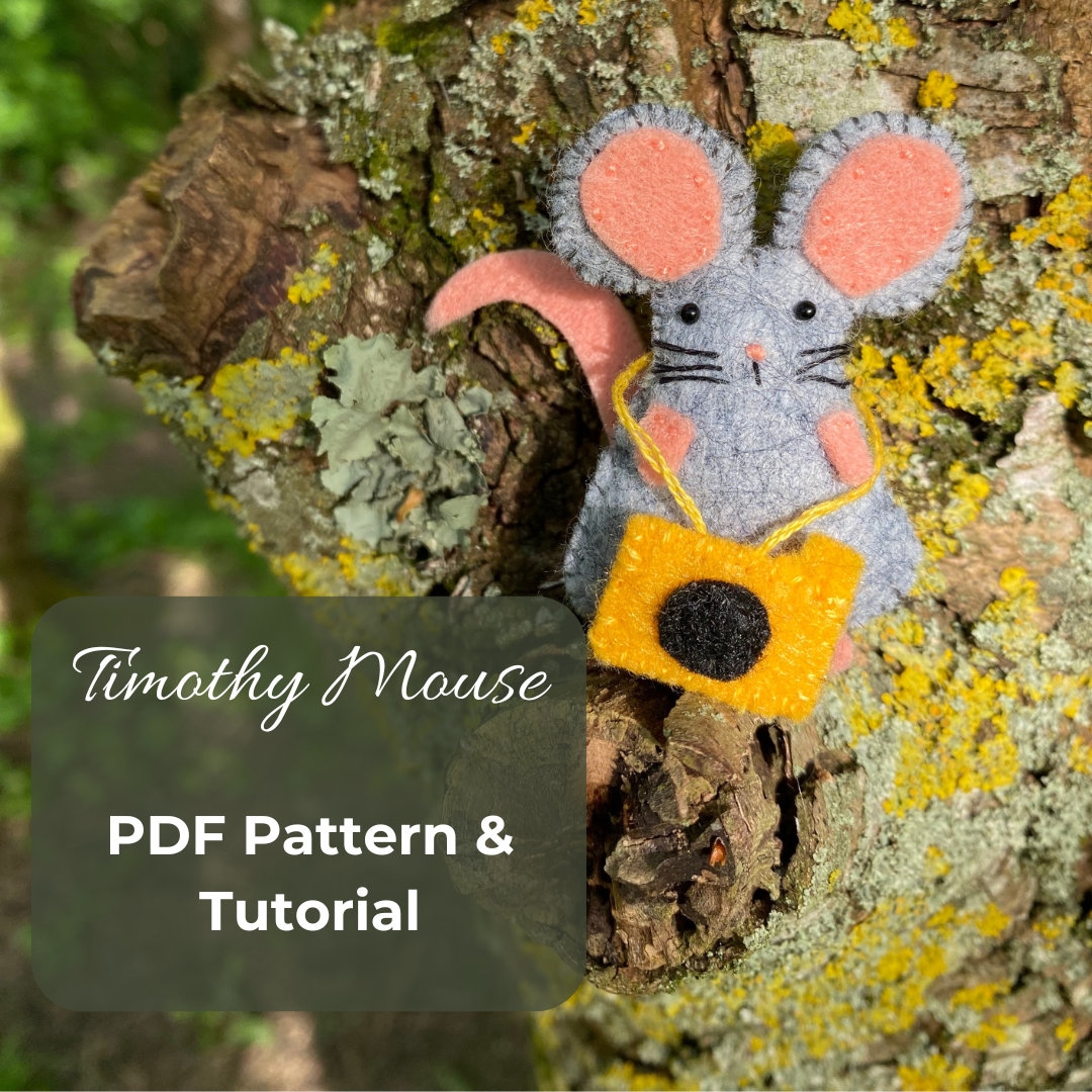 Felt Mouse Sewing Pattern – Beginner Friendly DIY Toy (PDF Pattern) - Etsy