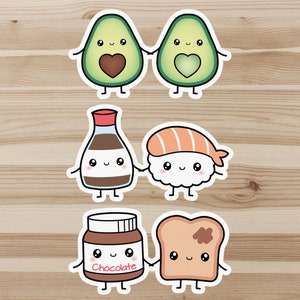 Perfect Match Food Stickers - Etsy