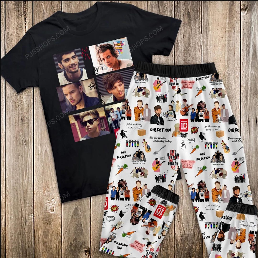 One Direction Pajamas Set, One Direction Personalized Family Pajamas ...