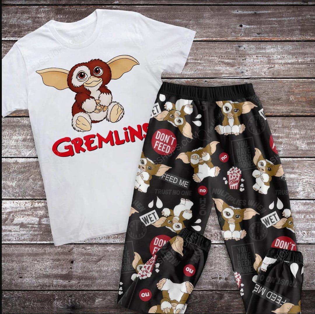 Gizmo Christmas Pajamas Set, Gremlins and Gizmo Pajamas Set, Gremlins ...