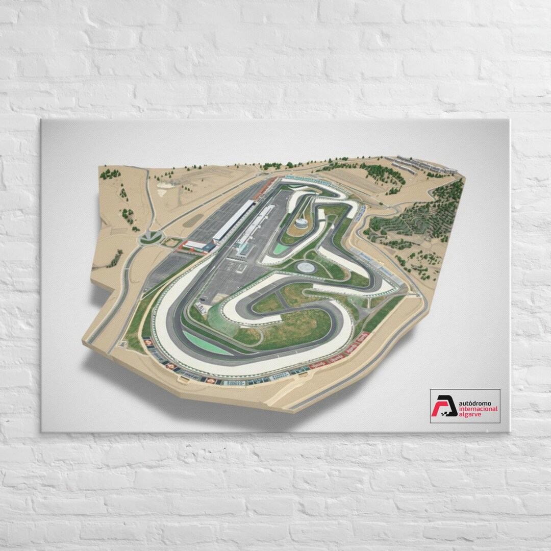 Algarve International Circuit Art Print, Portimão Track Map Poster, F1 ...