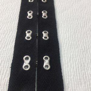 HOOK and EYE 20mm 2cm Tape Fastener Black & White Corset Bra Lingerie ...