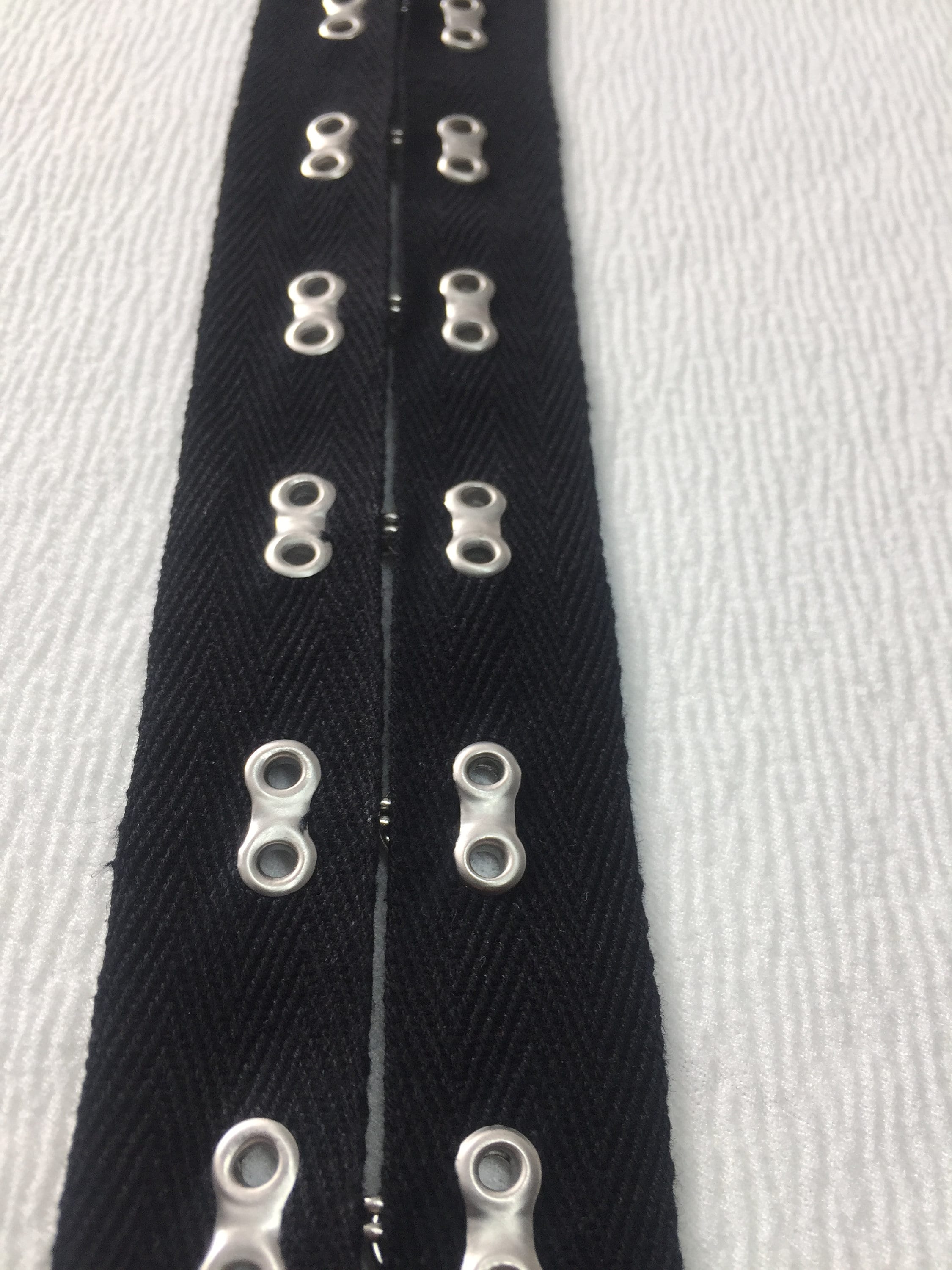 HOOK and EYE 20mm 2cm Tape Fastener Black & White Corset Bra Lingerie ...