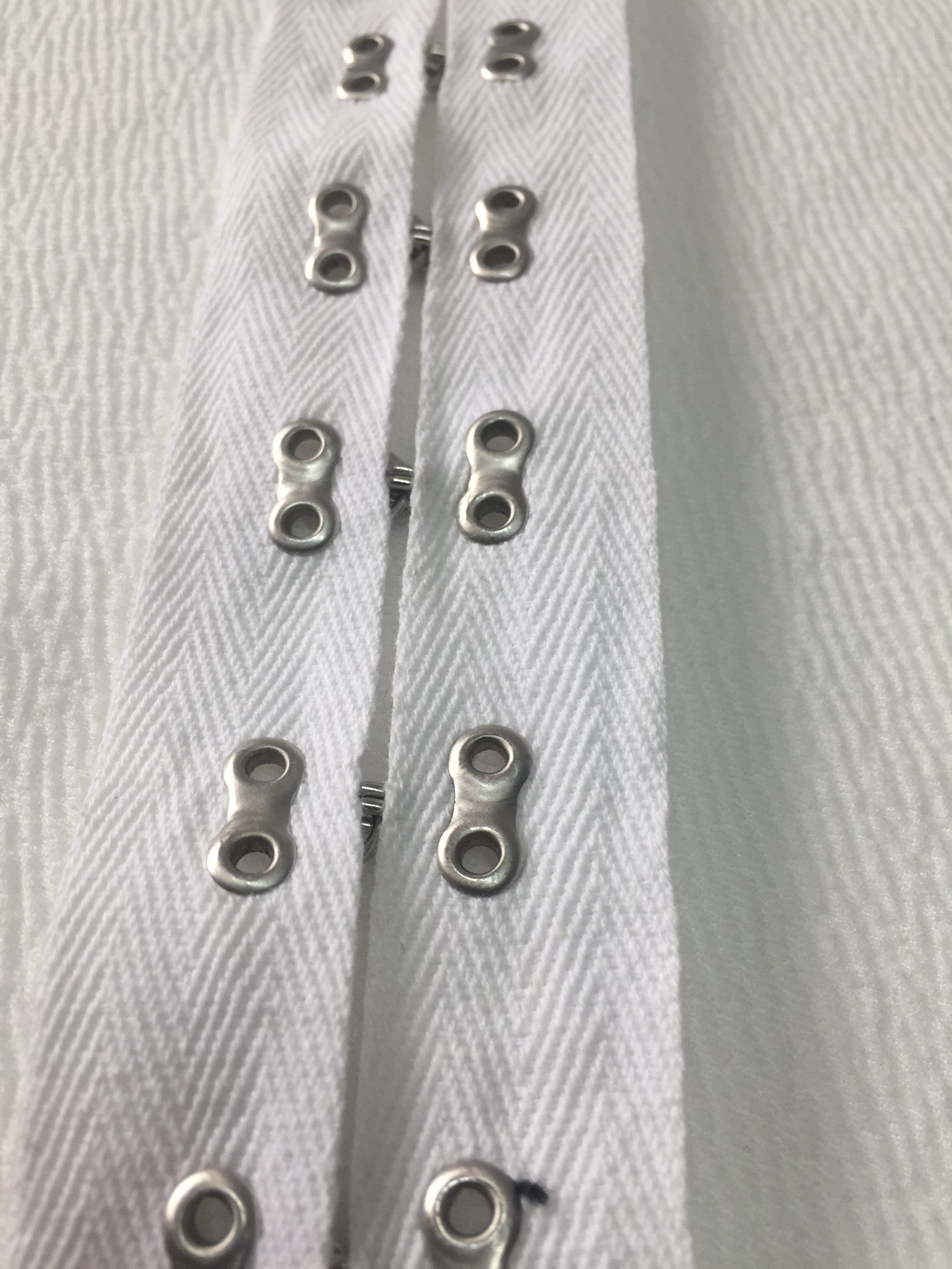 HOOK and EYE 20mm 2cm Tape Fastener Black & White Corset Bra Lingerie ...