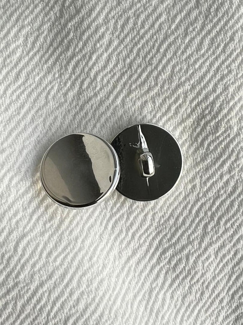 Gold or Silver Blazer Flat Shank Buttons 20mm - Etsy