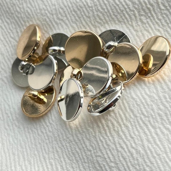 Silver Buttons Flat - Etsy