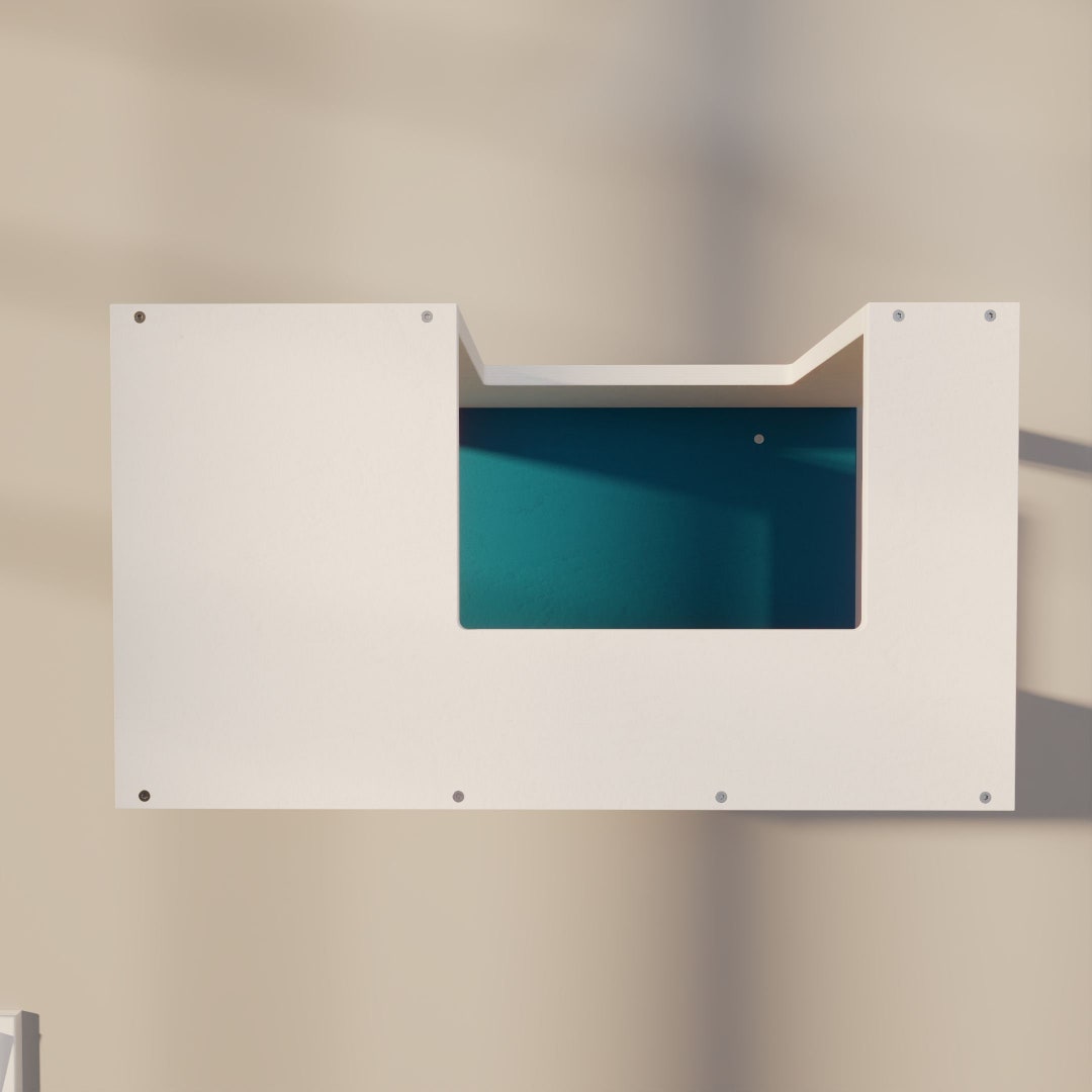 Wally Bigcat Mezzanine Mini, Modern Wall Mounted Cat Tunnel Shelf With ...