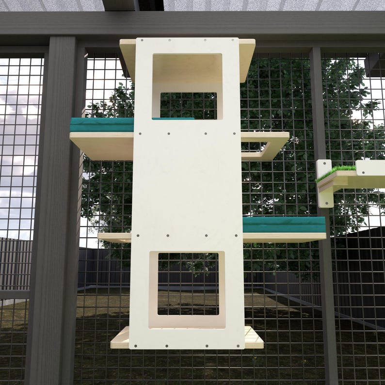 Catio Bigcat Stacker - Multilevel Outdoor Large Cat Shelf - Etsy