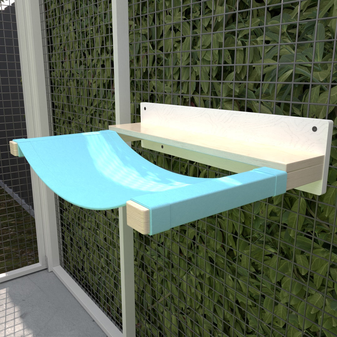 Catio Giant Combocot - Outdoor Cat Hammock for XXL Cats, Savannah and ...