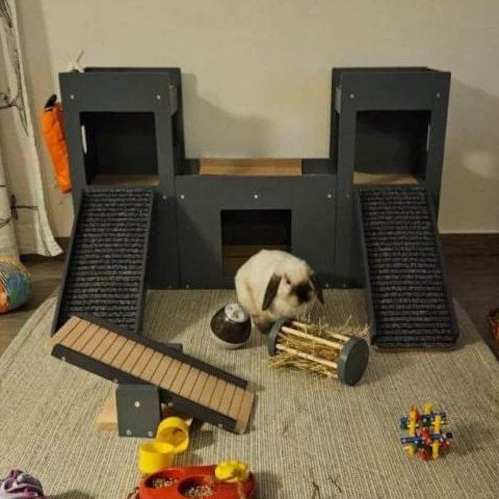 Nibbler Castle, Bunny Rabbit Playground, Hideout, Toy, Rabbit Hideaway ...