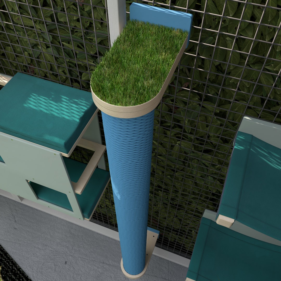 Catio Scratching Post - Outdoor Cat Climbing Pole, Cat Post, Cat ...