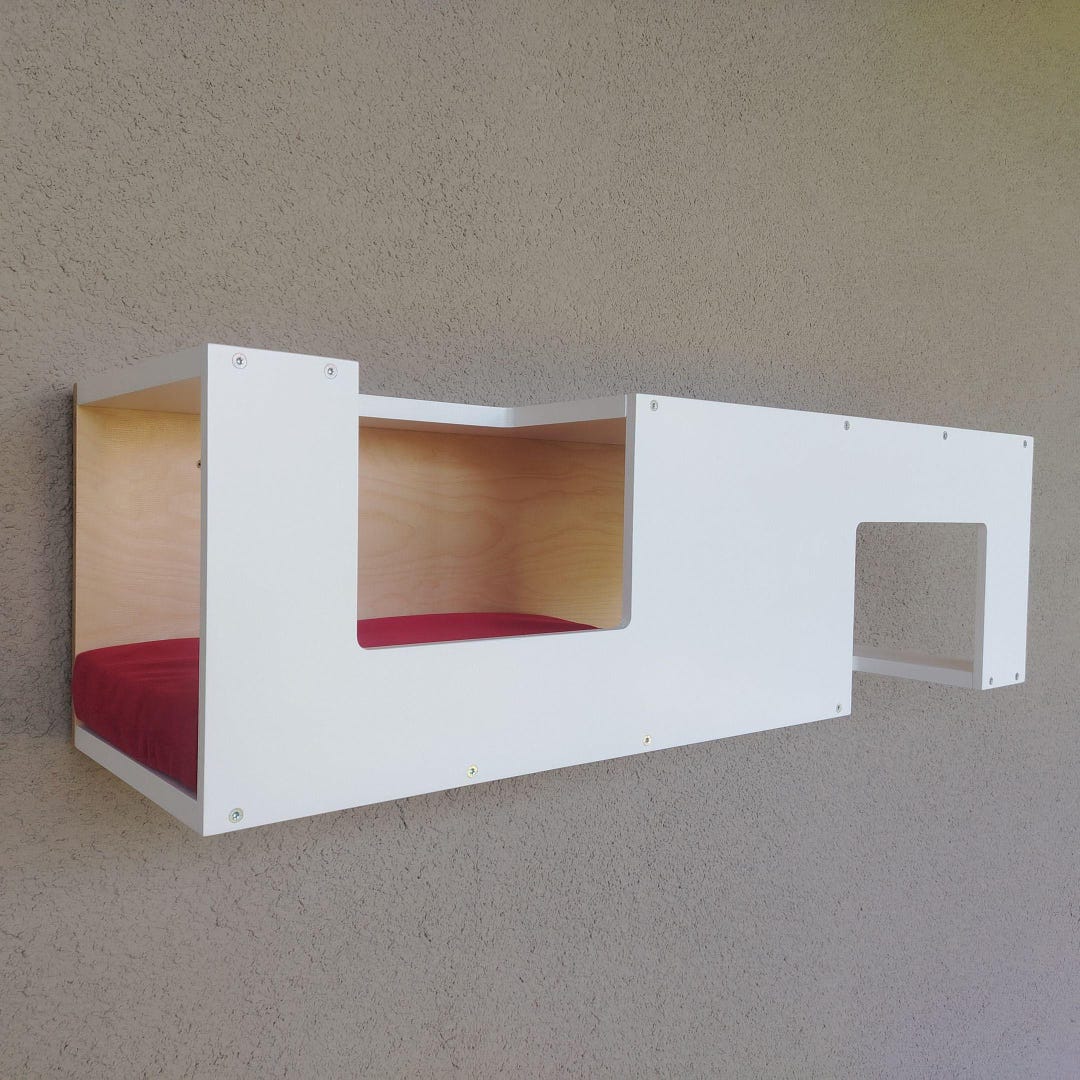 Wally Mezzanine, Cat Shelf, Cat Floating Shelf, Wall Mounted Cat Bed ...