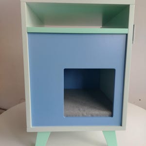Boxy Bedside 40, Cat Bed, Nightstand, Cat Cave, Pet Furniture, Cat Side ...