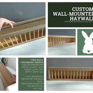 Nibbler Haywall- Bunny/rabbit/guinea Pig Hay Feeder, Hay Rack, Hay ...