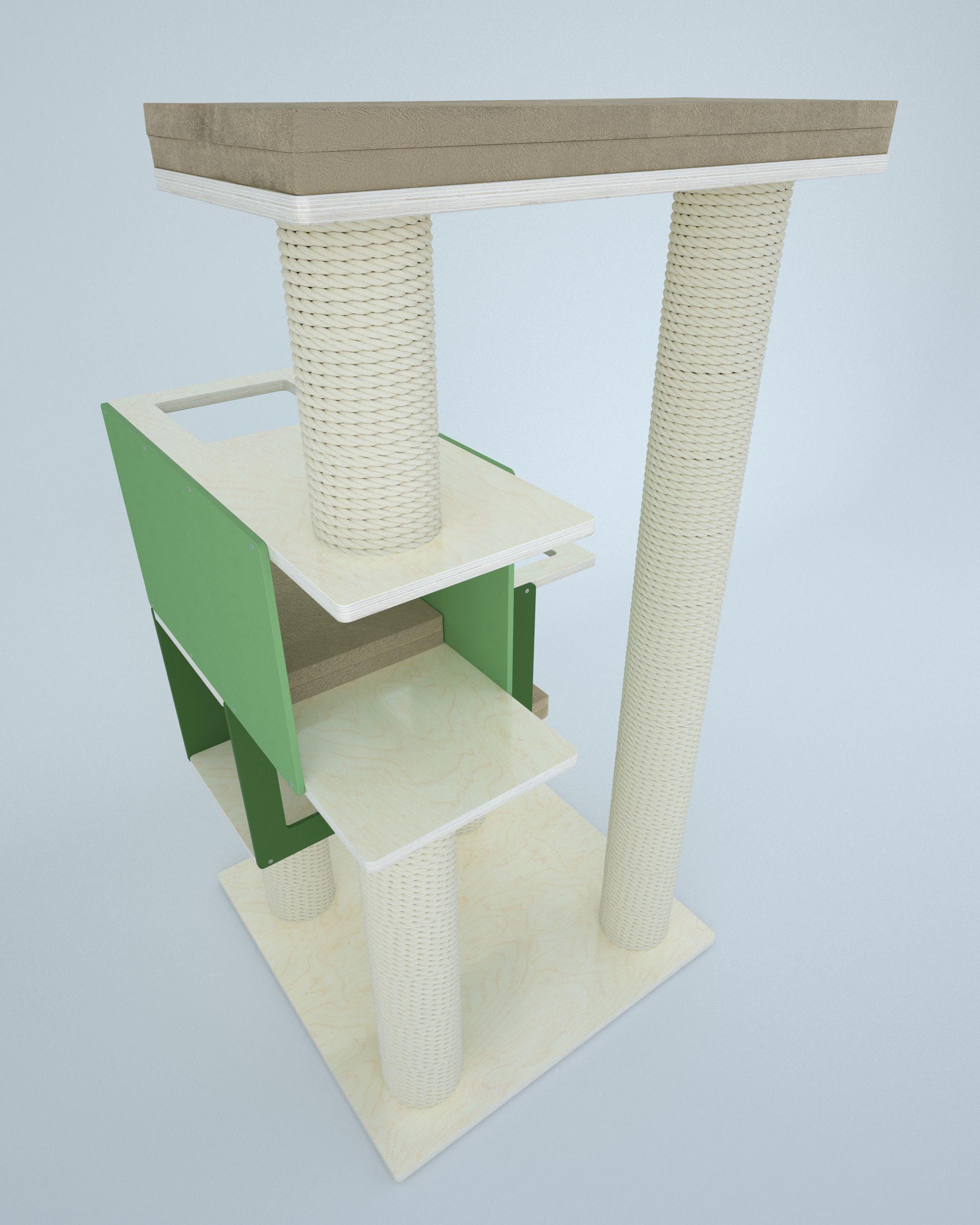 Floory Bastion - Cat Tree for Chonks or Larger Cats, Cat Scratcher, Cat ...