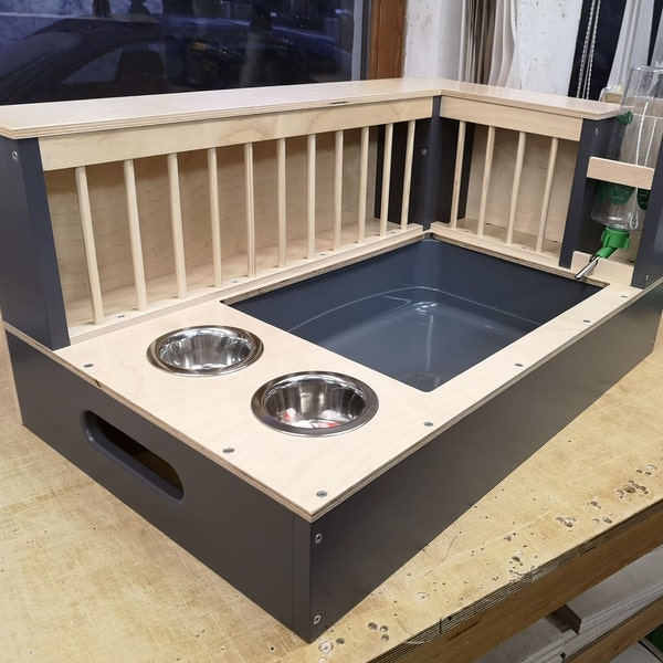 Rabbit Litter Box Hay Feeder - Etsy