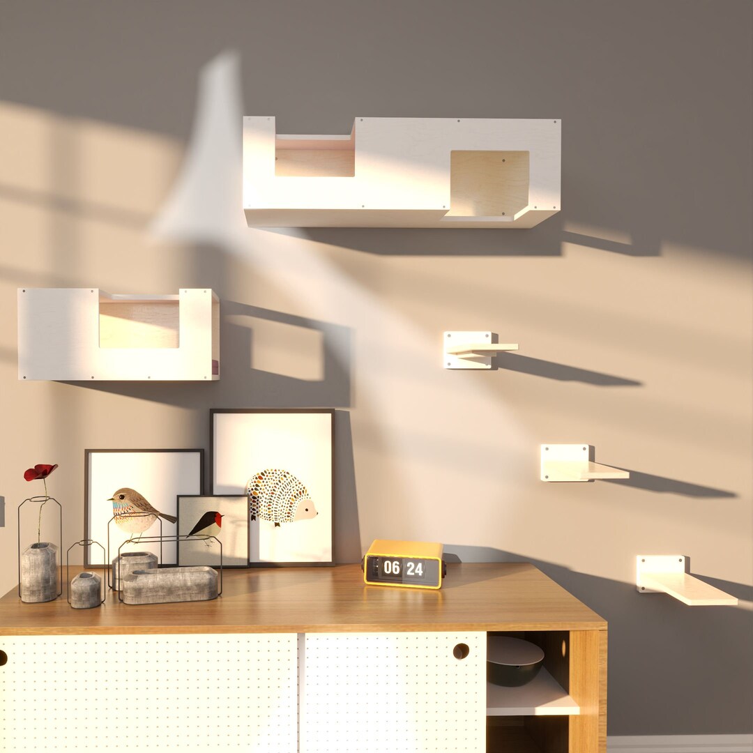 Bigcat Mezzanines Bundle, Wall-mounted Cat Playground, Cat Shelf Bed ...