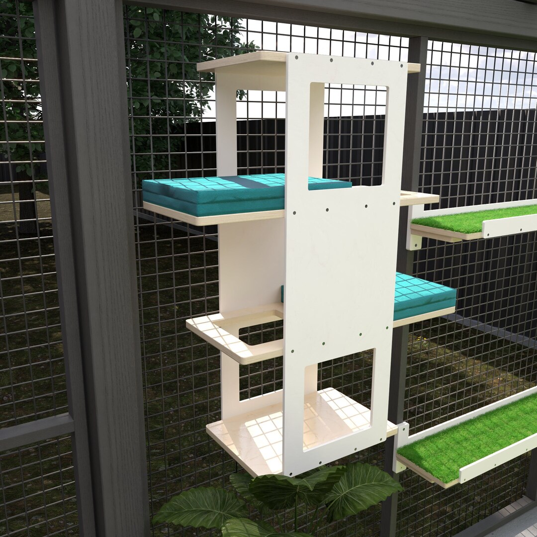 Catio Bigcat Stacker - Multilevel Outdoor Large Cat Shelf - Etsy
