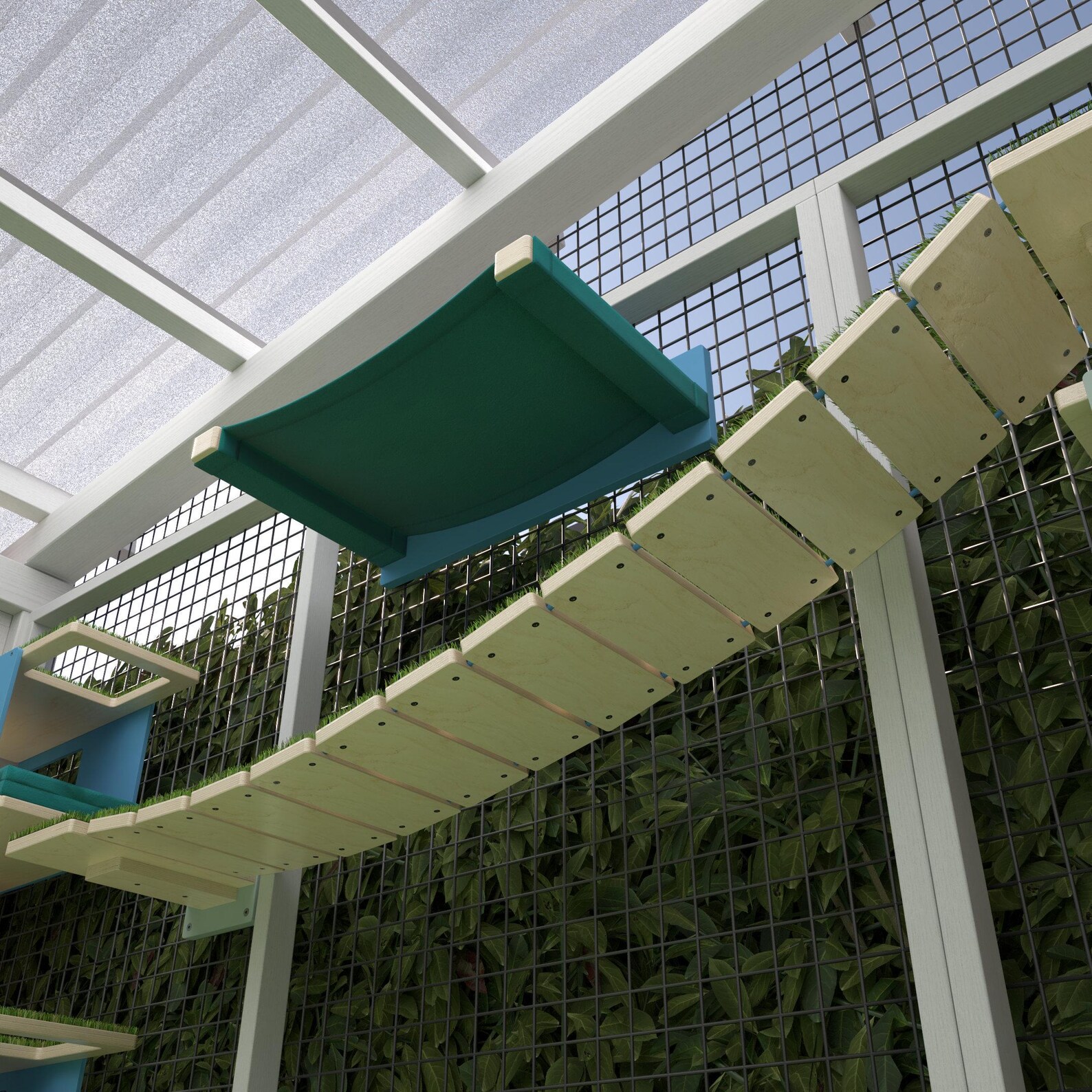 Catio Widebridge, Outdoor Cat Bridge With Wide Slats (solo - Solo Mount ...