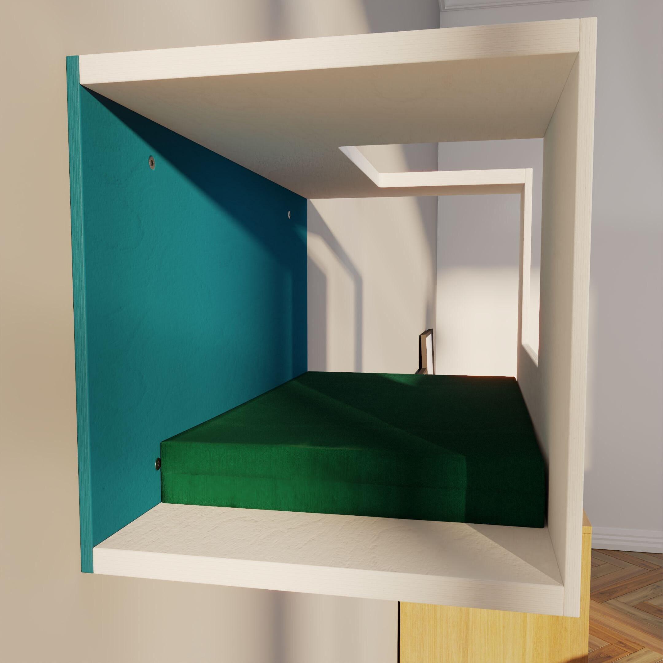 Wally Bigcat Mezzanine Mini, Modern Wall Mounted Cat Tunnel Shelf With ...