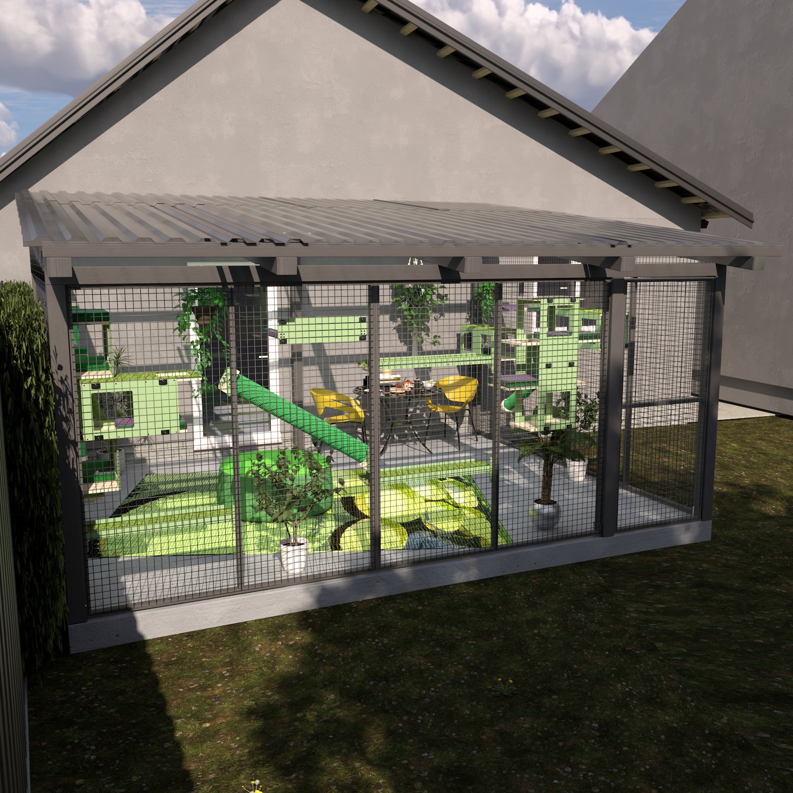 Ultimate Big Cat Catio Furniture Bundle - Set of Cat Shelves for an ...