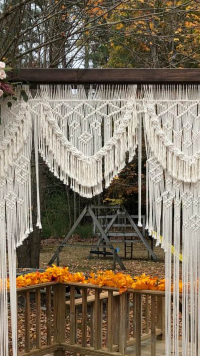 Large Macrame Wall Hanging, Boho Wedding Backdrop,macrame Wedding Arch ...