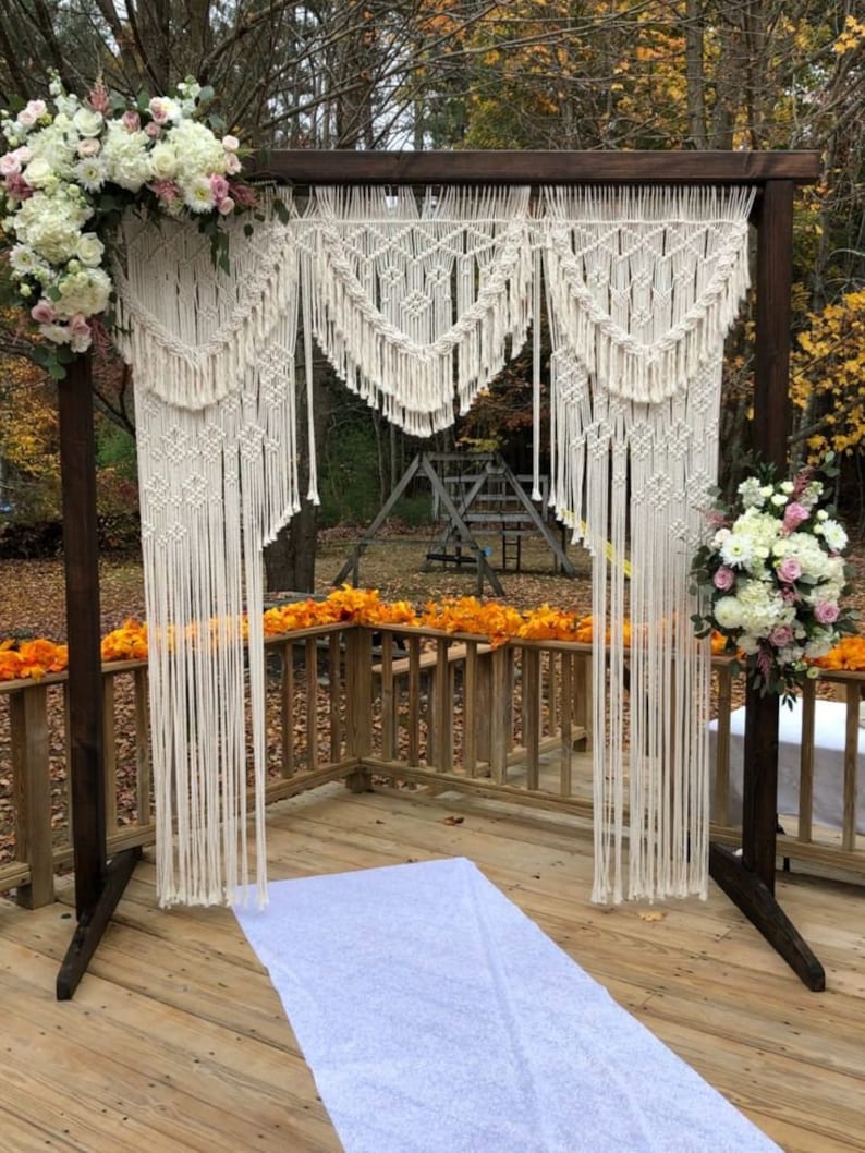 Large Macrame Wall Hanging, Boho Wedding Backdrop,macrame Wedding Arch ...
