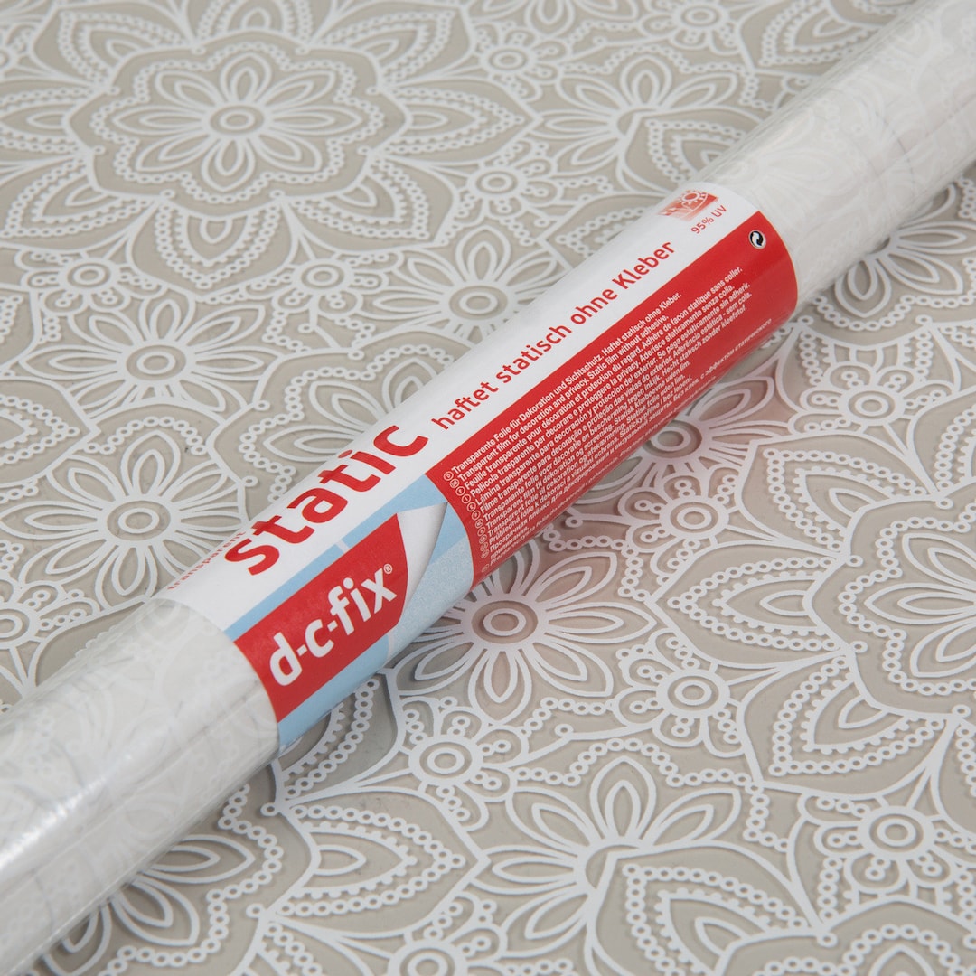 67.5cm X 1.5m D-c-fix Candice White Static Cling Vinyl Window Privacy ...