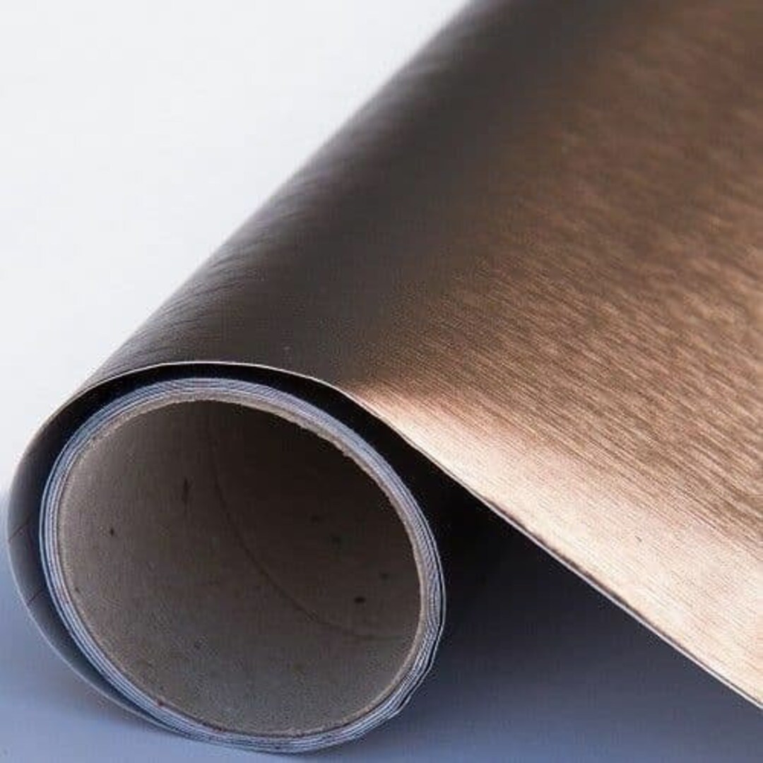 D-c-fix Sticky Back Plastic Self Adhesive Metallic BRUSHED Bronze 1.5m ...